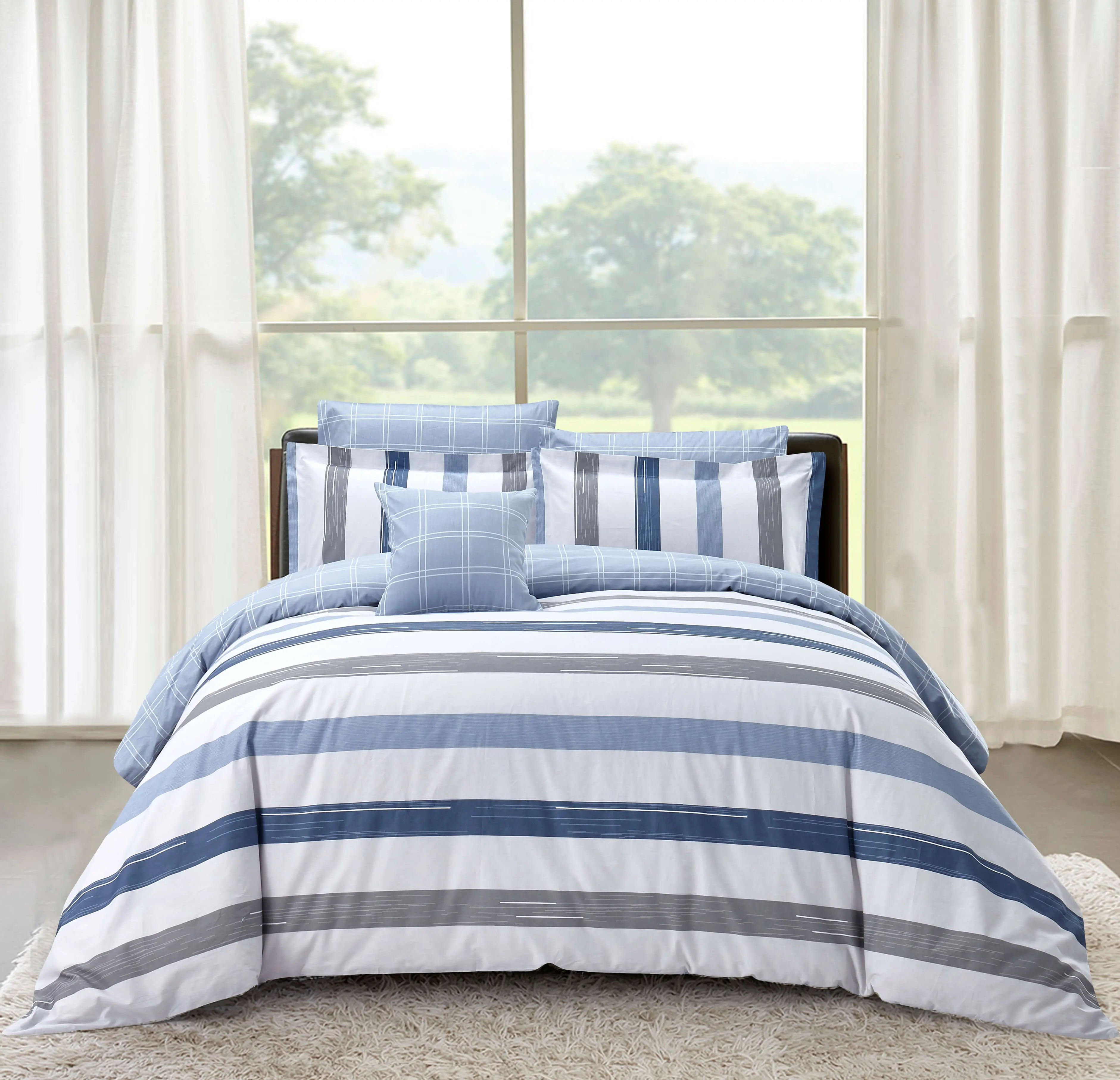 Duvet Cover Set Hamilton 100% Cotton 4 Pieces Free shipping North Home